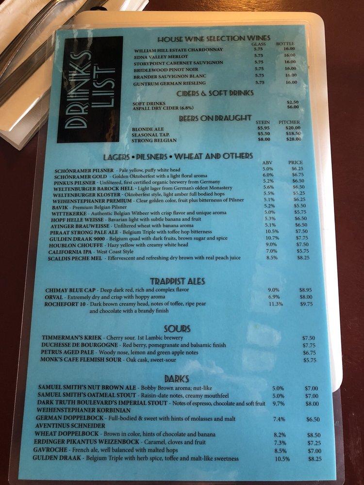 Menu at Dutch Garden Restaurant, Santa Barbara
