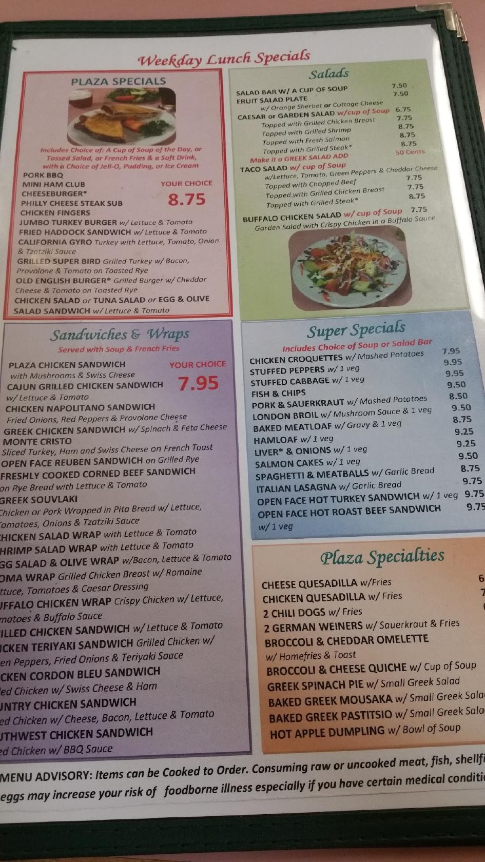 Menu at West Shore Plaza Family Restaurant, Lemoyne