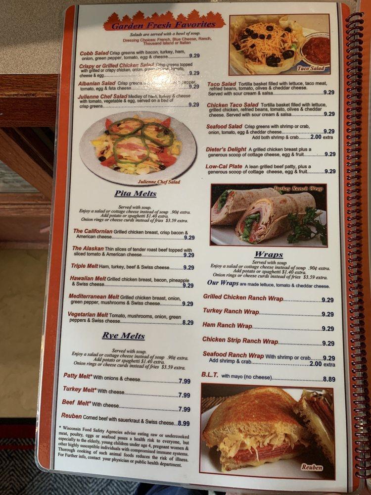 Menu at New Pine Ridge Restaurant, Merrill