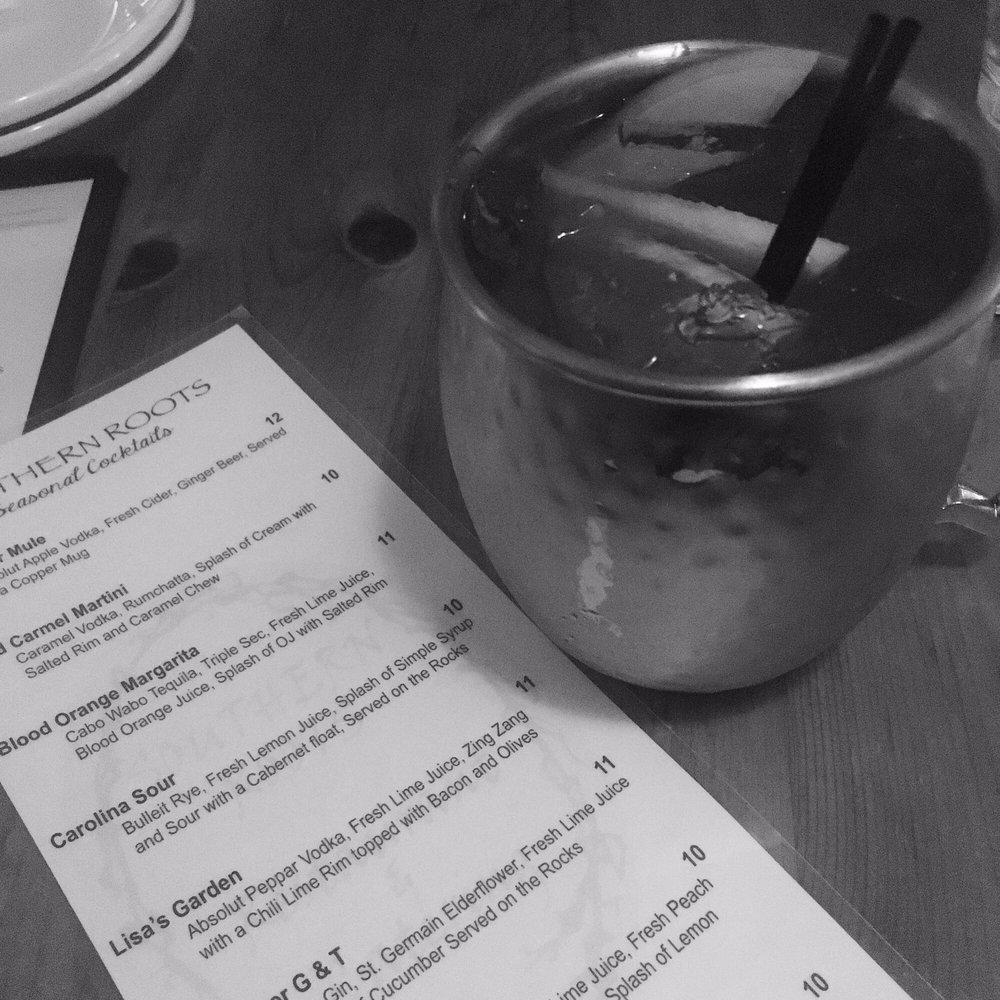 Menu at Southern Roots Restaurant, Jamestown, 119 E Main St