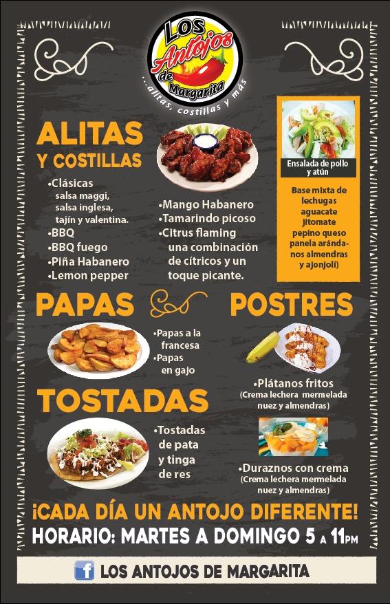 Carta del restaurante Los Antojos De Margarita, Ciudad del México