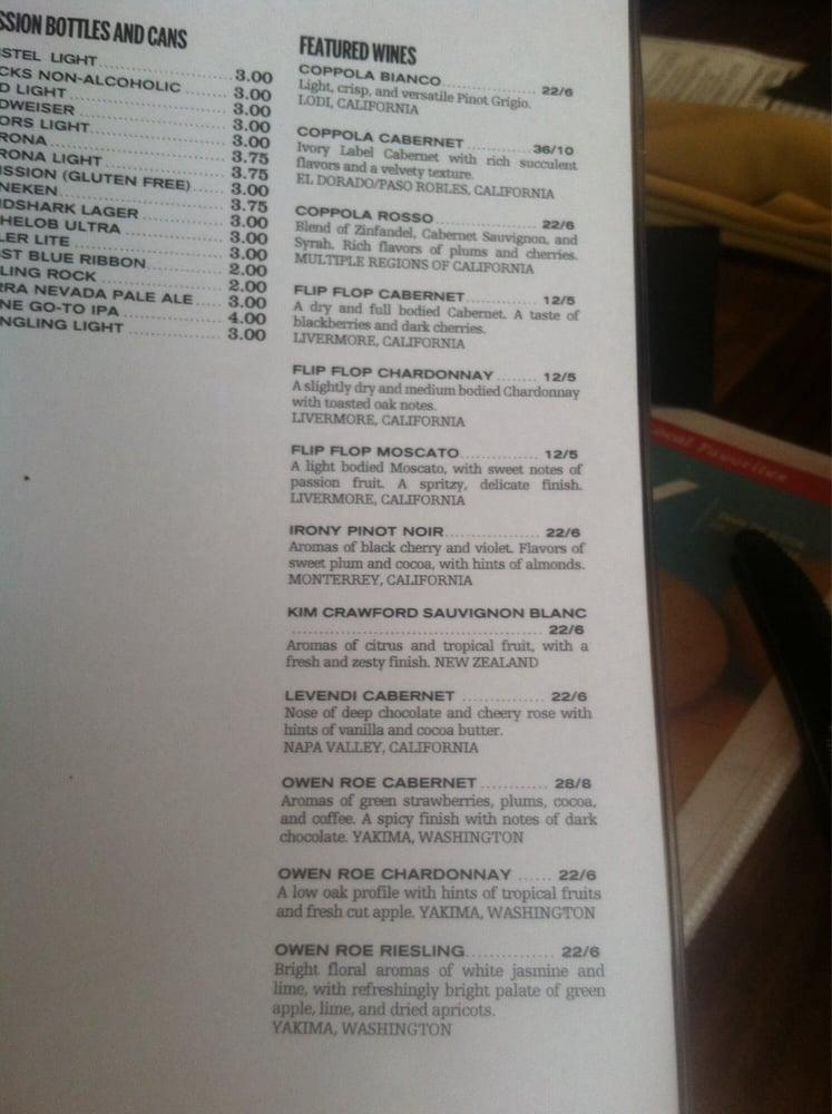 Menu at Fieldhouse Social pub & bar, Knoxville