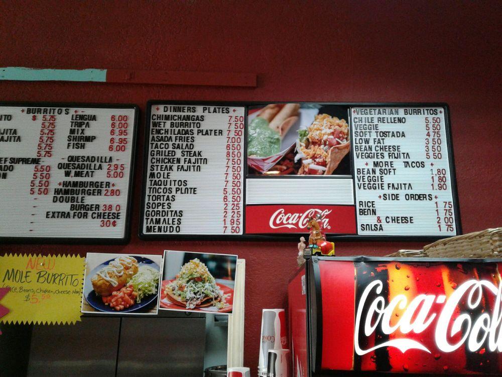 Menu at Mi Burrito Authentic Mexican Food restaurant, Portland, 819 N ...