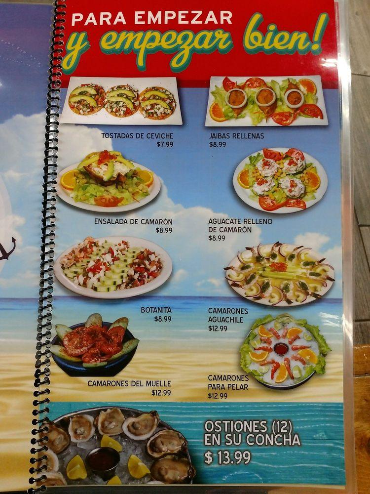 Menu at Muelle 37 restaurant, Pharr, N Cage Blvd