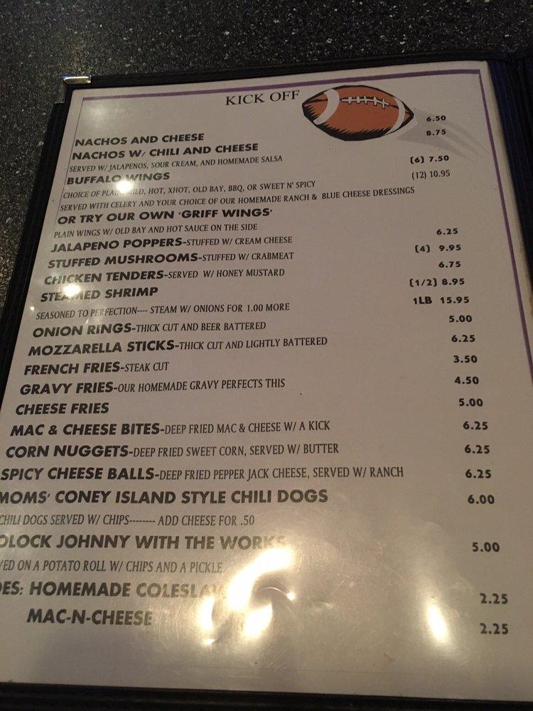 Menu at Pit Stop Pub, Riviera Beach, Fort Smallwood Rd