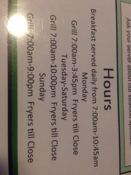 Menu at Shamrock Spirits & Grill pub & bar, Longview
