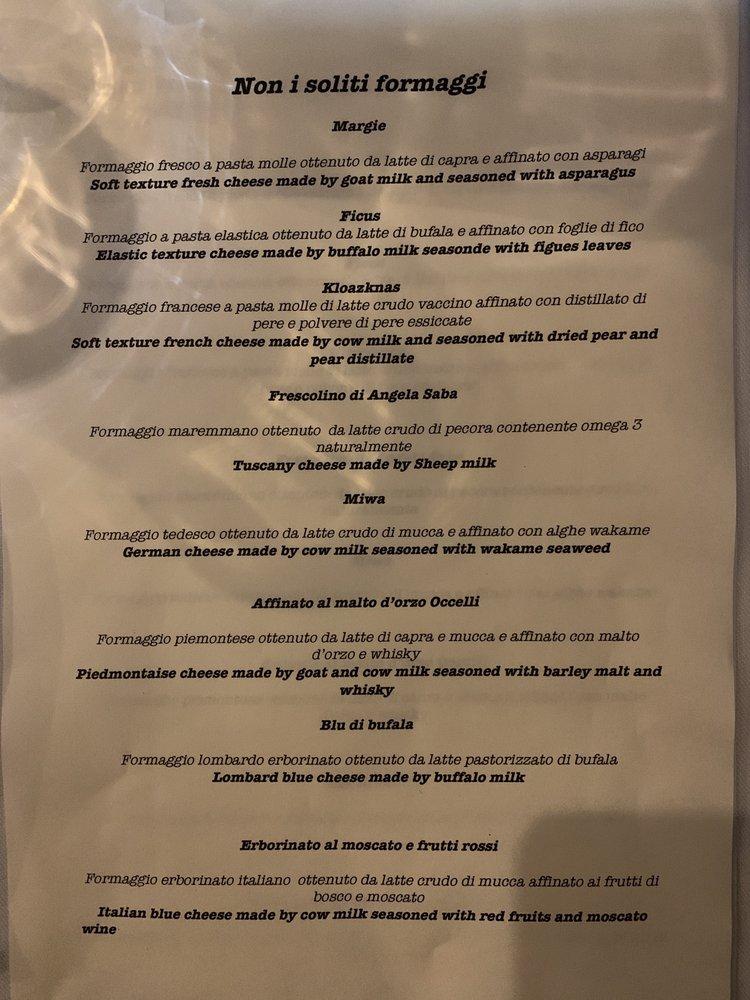 Menu da Accanto pub & bar, La Spezia