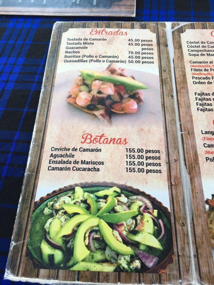 Menu at El Jacalito pub & bar, Mismaloya