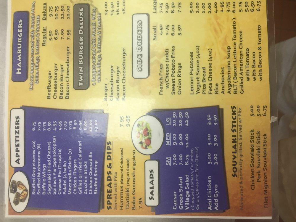 Menu at Cusmos Greek American Restaurant, Lindenhurst