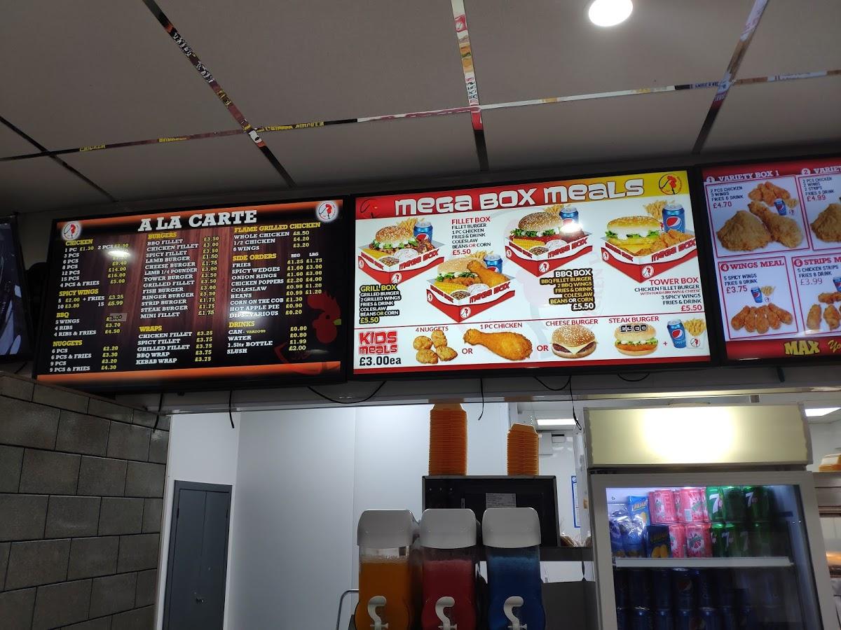 Menu at Chicken Land restaurant, London, 69 Station Approach