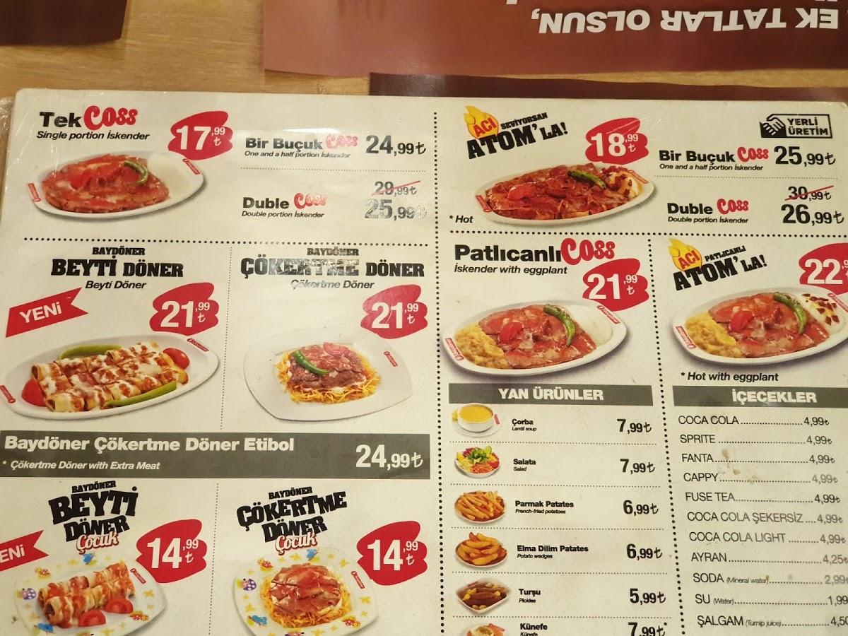 Menu at Alaçatı, Maslak Mahallesi, Kemerburgaz Cd. 1/A