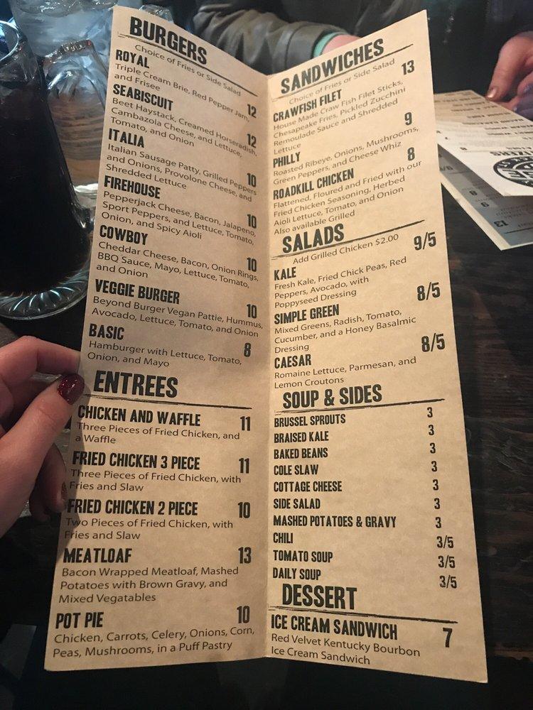 Menu at Garage on Beck pub & bar, Salt Lake City