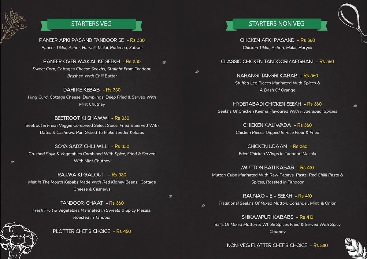 Menu at Avatara By Bhagirathi Resorts, Dehradun