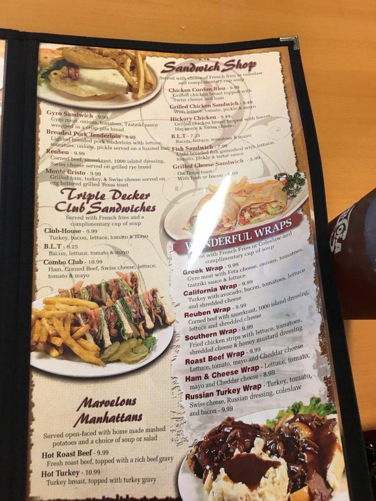 Menu at Blue Ribbon Diner restaurant, Wauseon