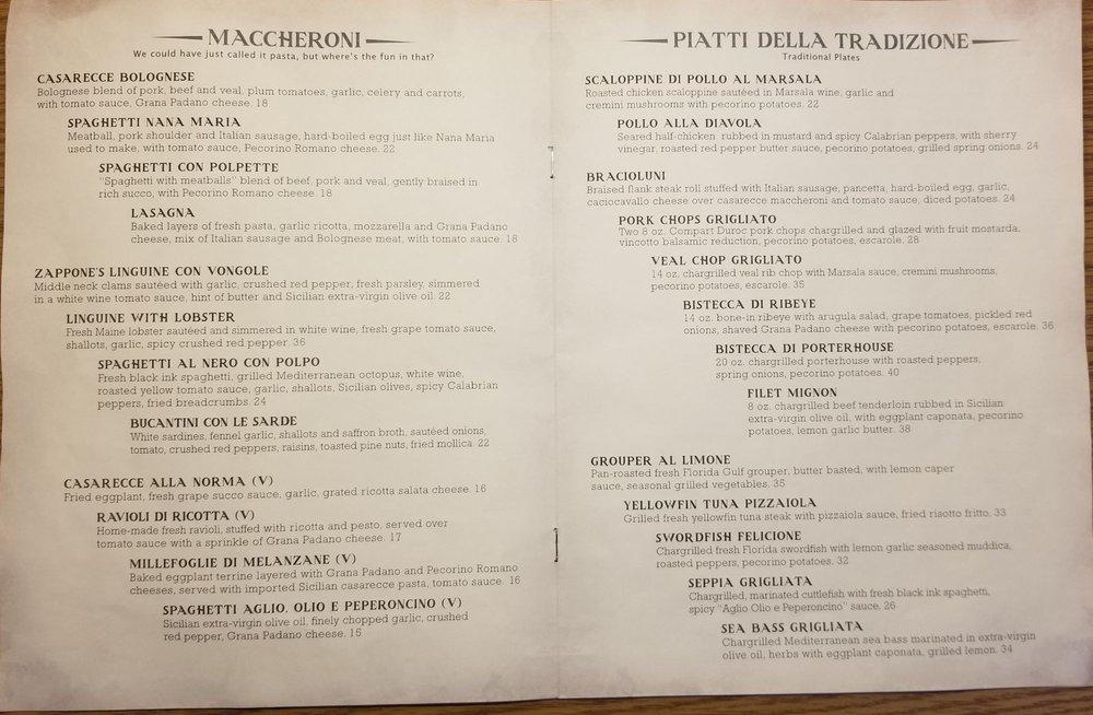Menu at Casa Santo Stefano pub & bar, Tampa