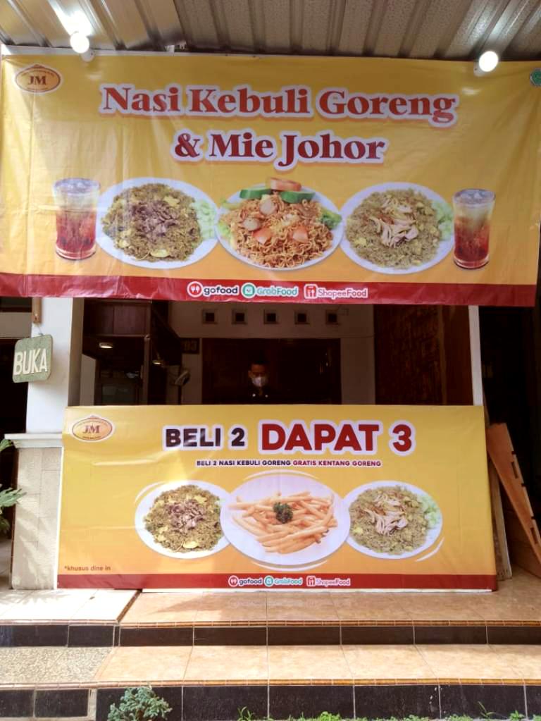 Menu at Nasi Goreng Kebuli JM & Mie Johor restaurant, Semarang