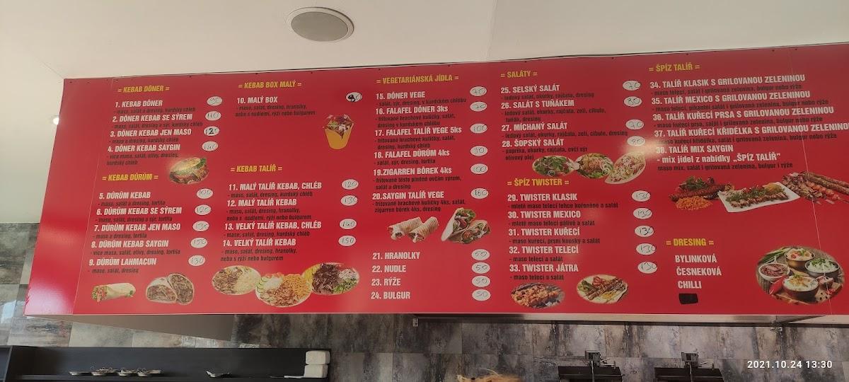 Menu at Alibaba Kebab - Zbýšov u Brna restaurant, Ivancice