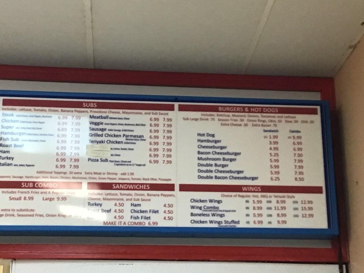 Menu at Aggies Express grill restaurant, Greenville