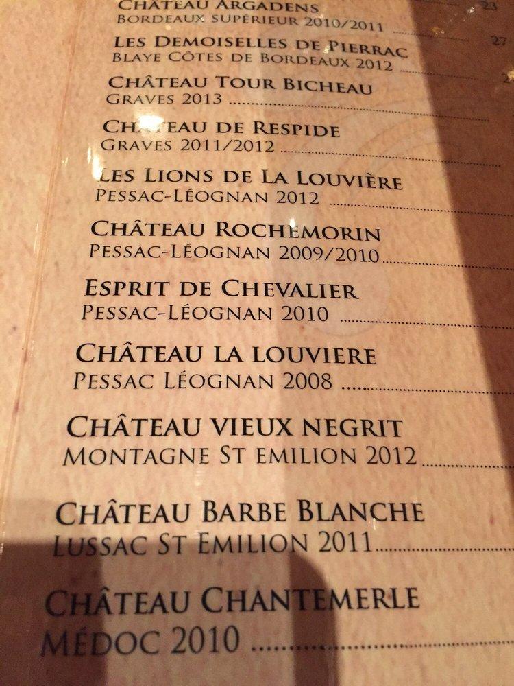 Menu au Restaurant Le K Baroque Bordeaux, Bordeaux, 1 Quai des Chartrons