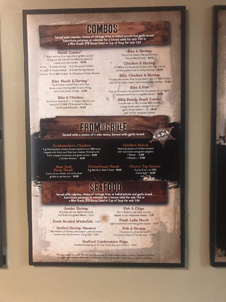 Menu at The BoneYard Bar-B-Q, Dearborn Heights
