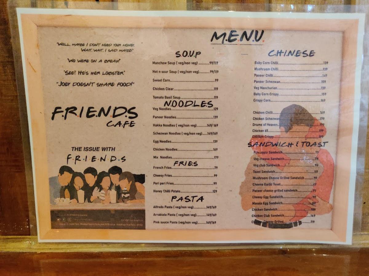 Menu at FRIENDS CAFE, Patna, Shop No. 3