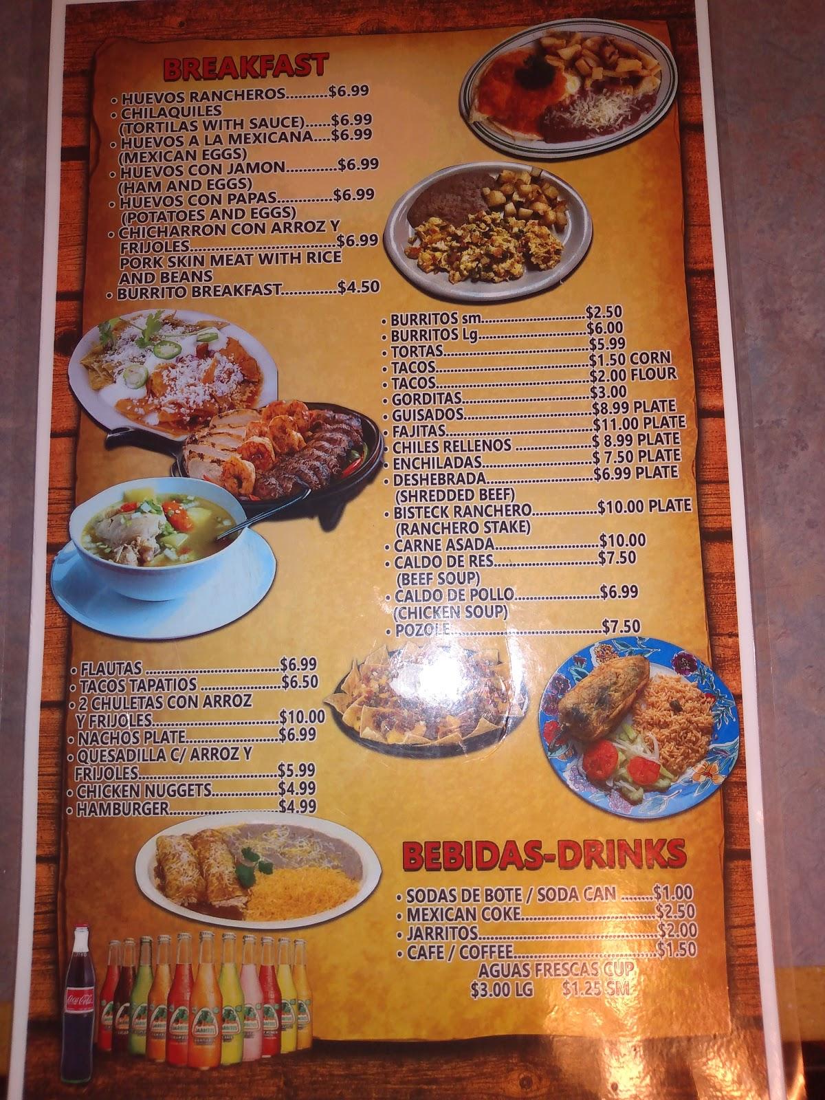 Menu at El Palenque Bakery & Taqueria, Fort Worth