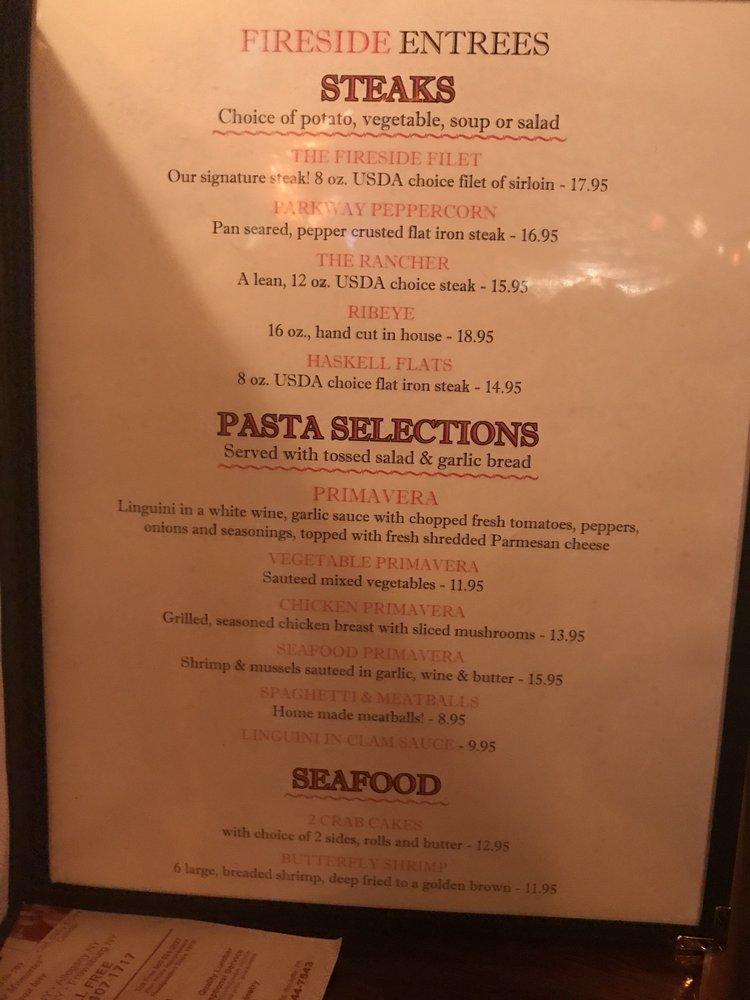 Menu at Randy's Fireside pub & bar, Olean