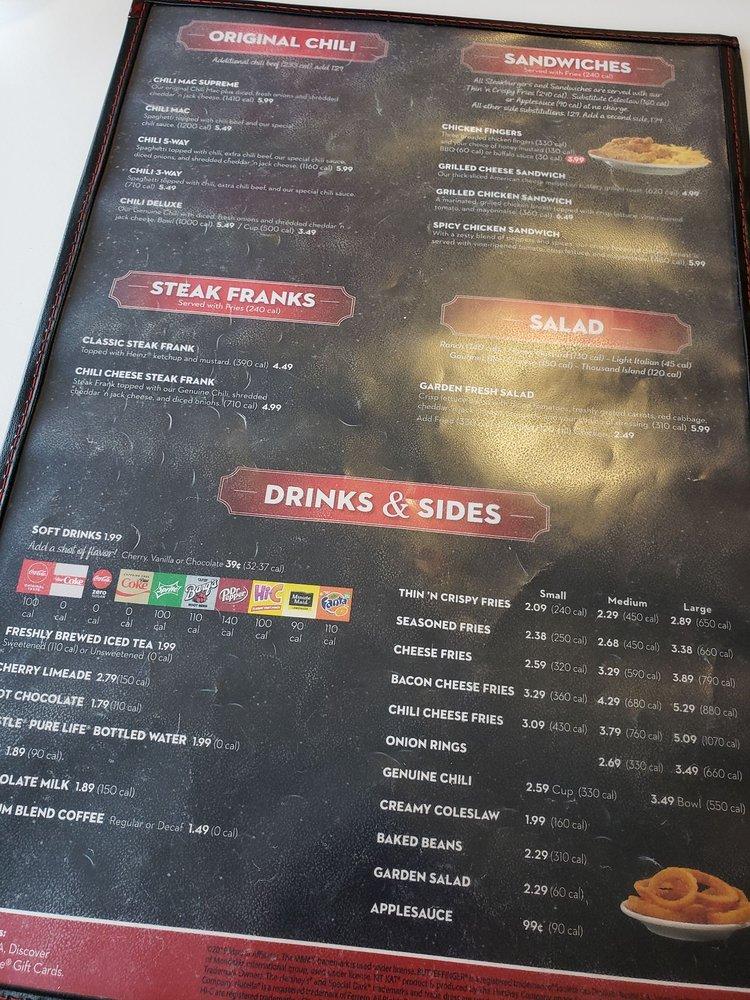 Menu at Steak 'n Shake fast food, Glenview, Willow Rd