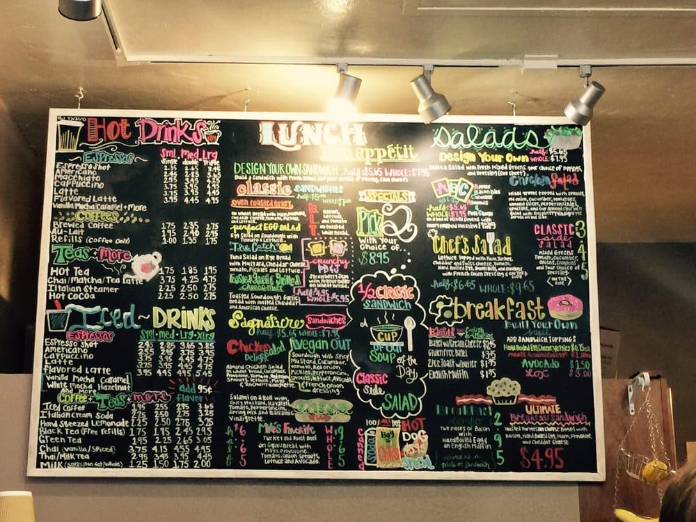 Menu at Last Drop Cafe, Claremont