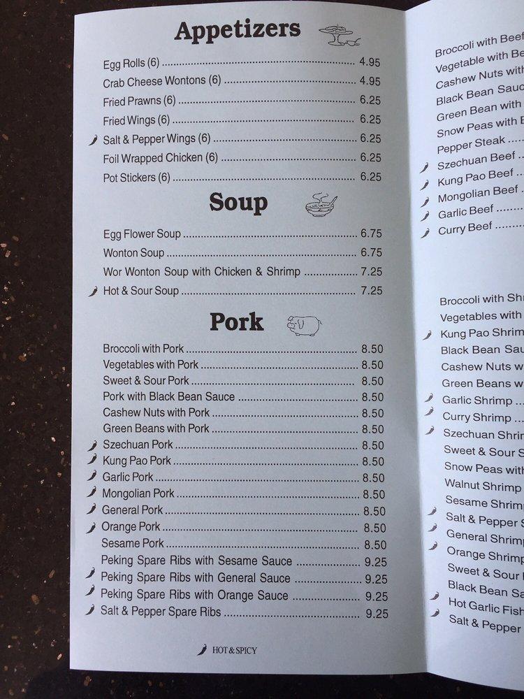 Menu at Fortune Chinese Food Take-Out restaurant, Sacramento, 12th Ave