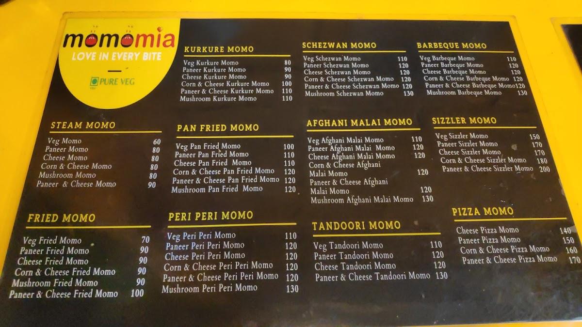Menu at Momo my love ( a variety of momos ), Makroniya