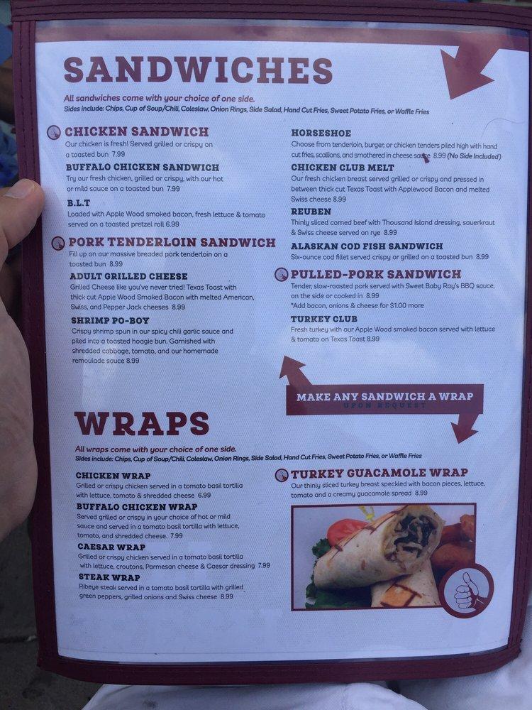 Menu at Brasky's Bar & Grill, Peoria