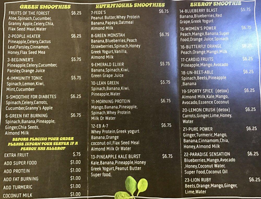 Menu at East Boston Farm Stand pub & bar, Boston