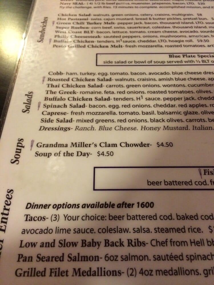 Menu at Trident Grill pub & bar, Tucson, E Speedway Blvd