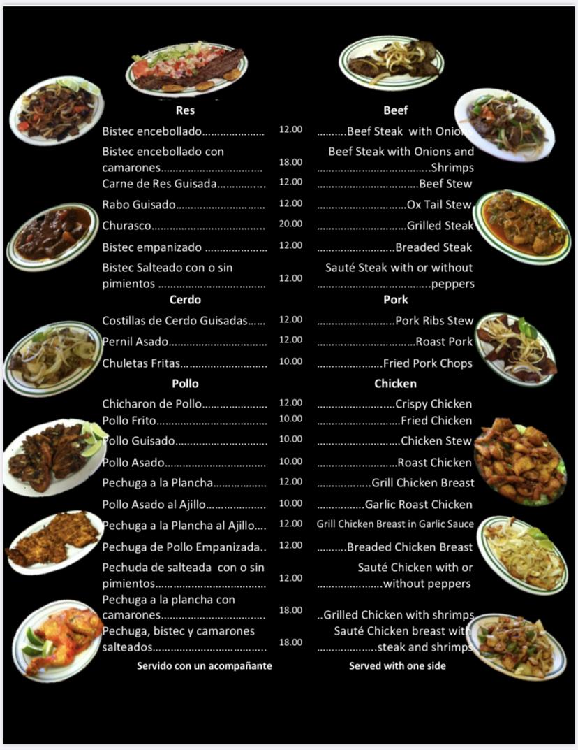 Menu at Ambar Restaurant, Sleepy Hollow