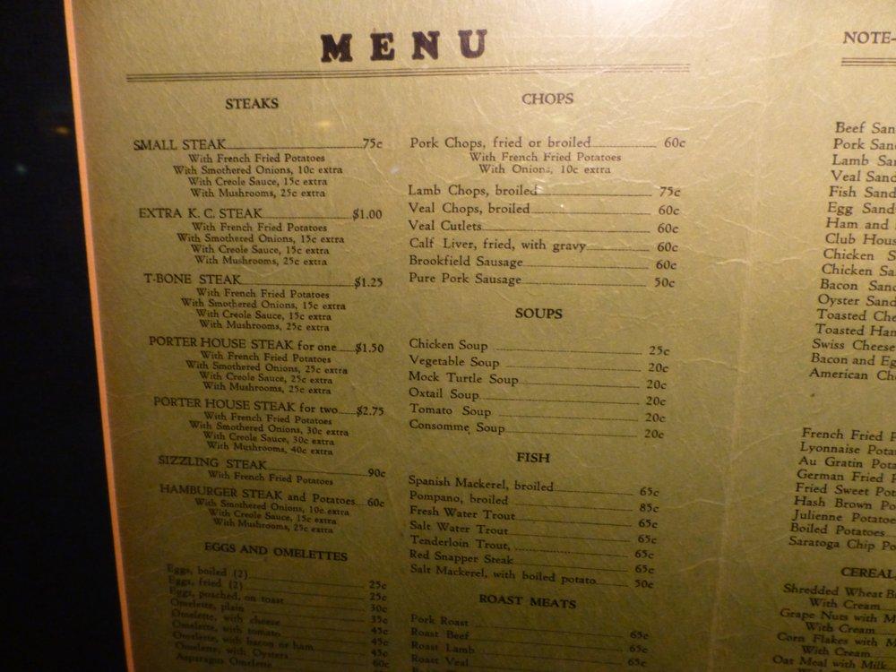 Menu at Bright Star Restaurant, Bessemer
