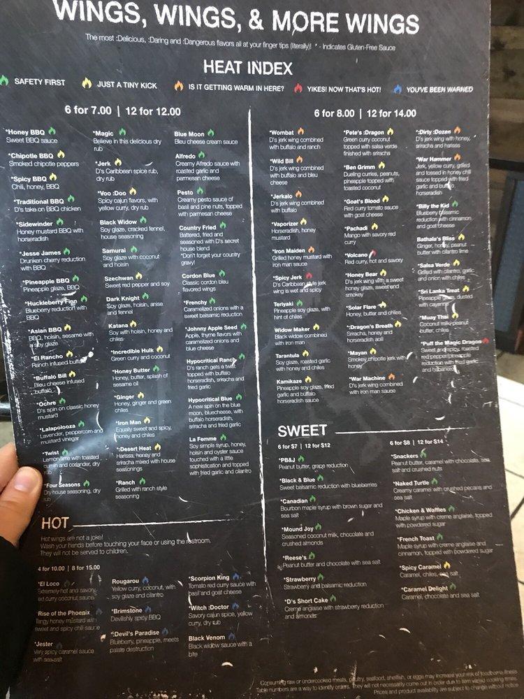Menu at D-Spot restaurant, Oakdale, 10th St N