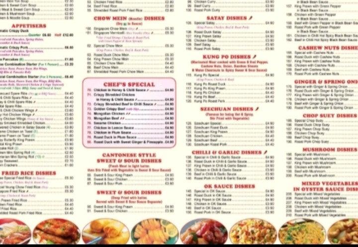 Menu at Good Taste Takeaway fast food, London, 419 Beulah Hill