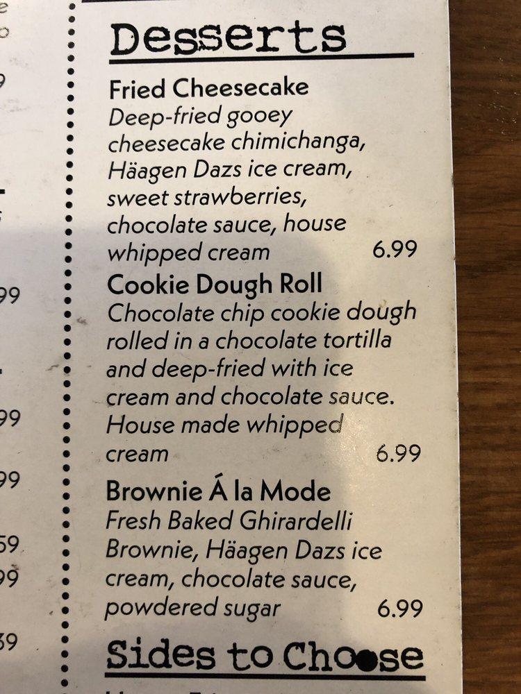 Menu at Union Grill and Tap restaurant, Gilbert