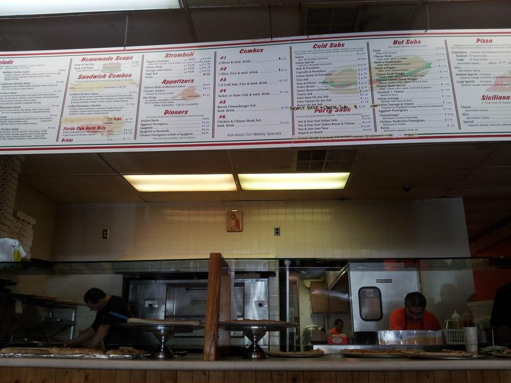 Menu at Santo's Pizza pizzeria, Harrisburg