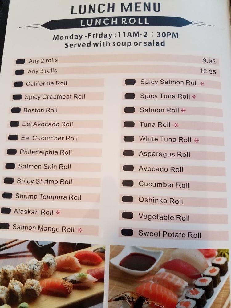 Menu at Yamada Sushi & Poke restaurant, Naperville