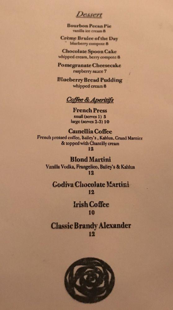 Menu at Camellia Cafe, Fairhope