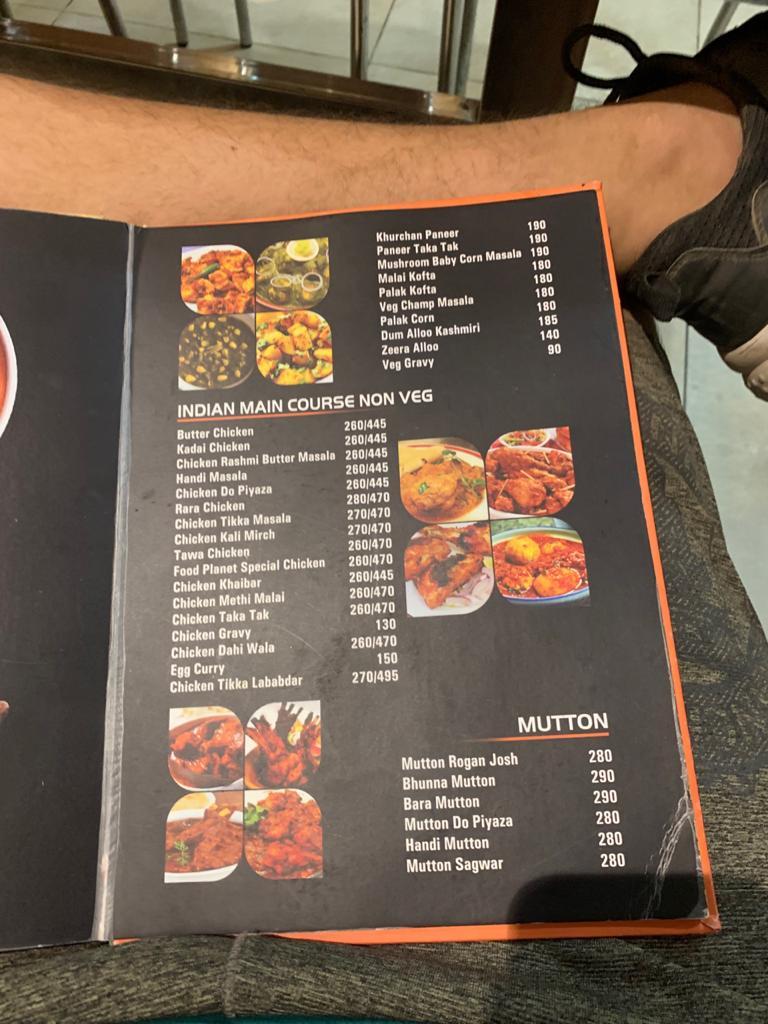 Menu at Food planet, Gurdaspur