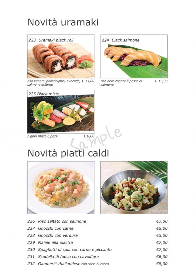 Menu da Kiyomi suzzara ristorante, Suzzara