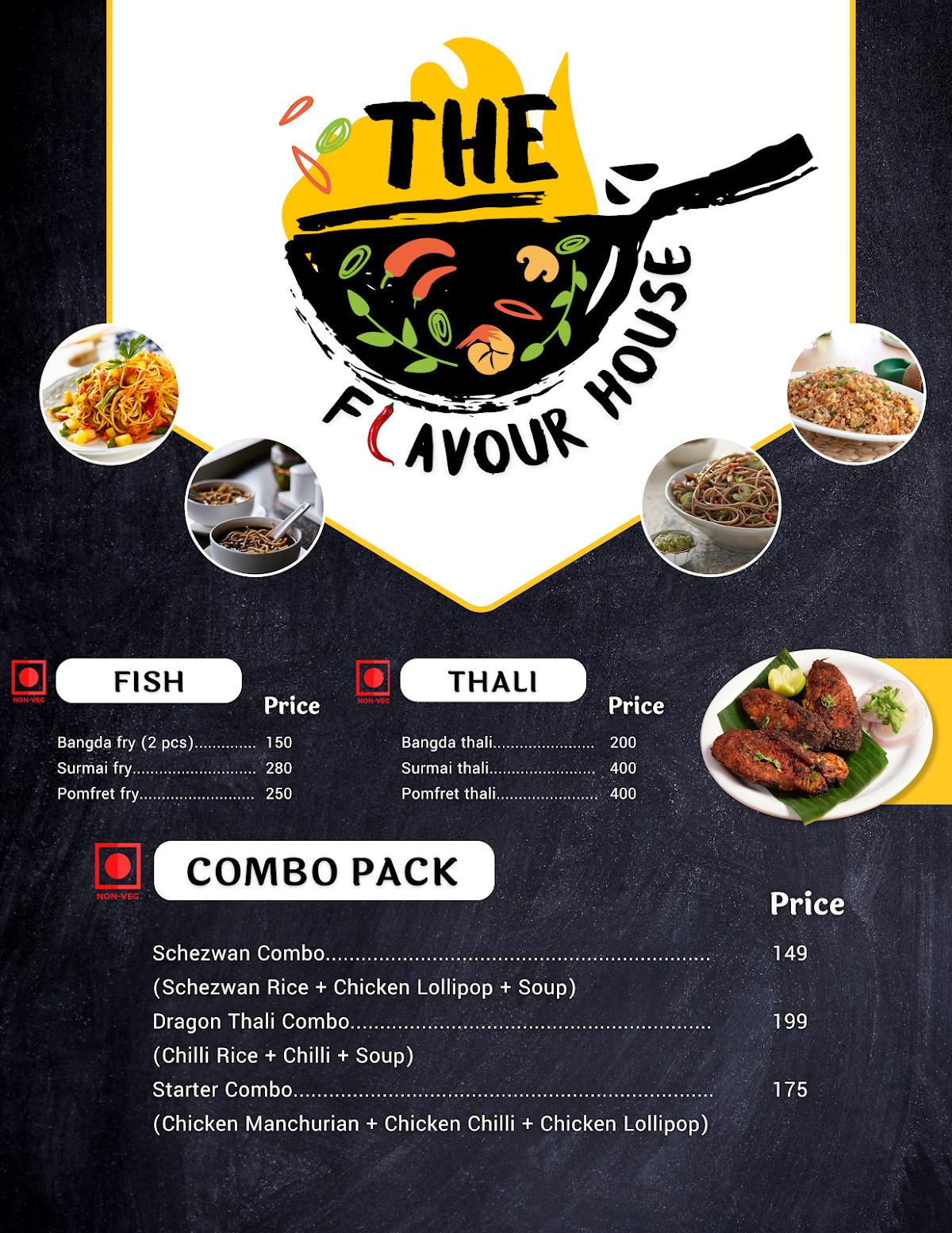 Menu at The Flavour House, Ratnagiri