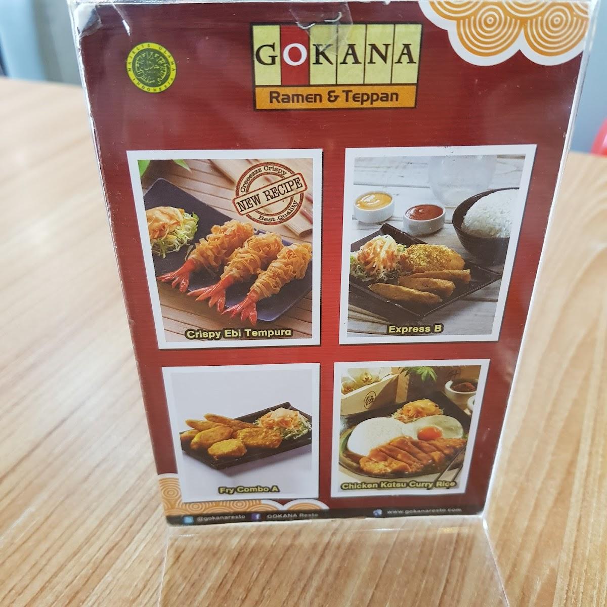 Menu at Gokana Ramen & Teppan - SMS restaurant, Tangerang, Summarecon ...