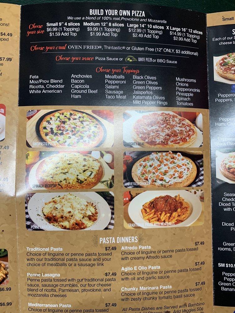 Menu at DeFelice Bros Pizza - Wintersville pizzeria, Wintersville, 497 ...