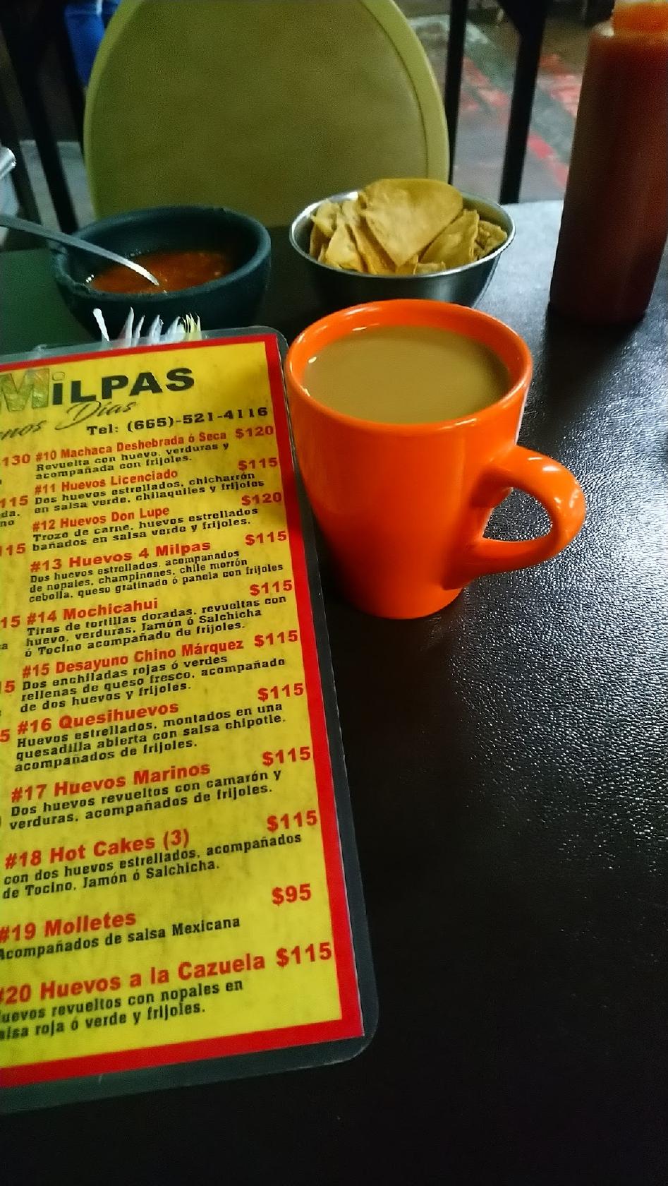 Carta del restaurante Las Milpas, Tecate, México 2 10