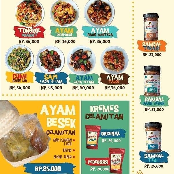 Menu at Riung Desa restaurant, Tangerang