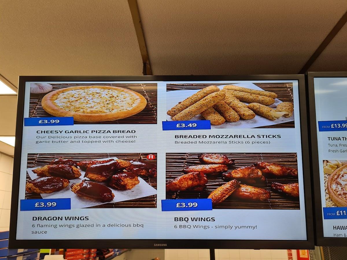 Menu at Pizza Go Go pizzeria, Rayleigh